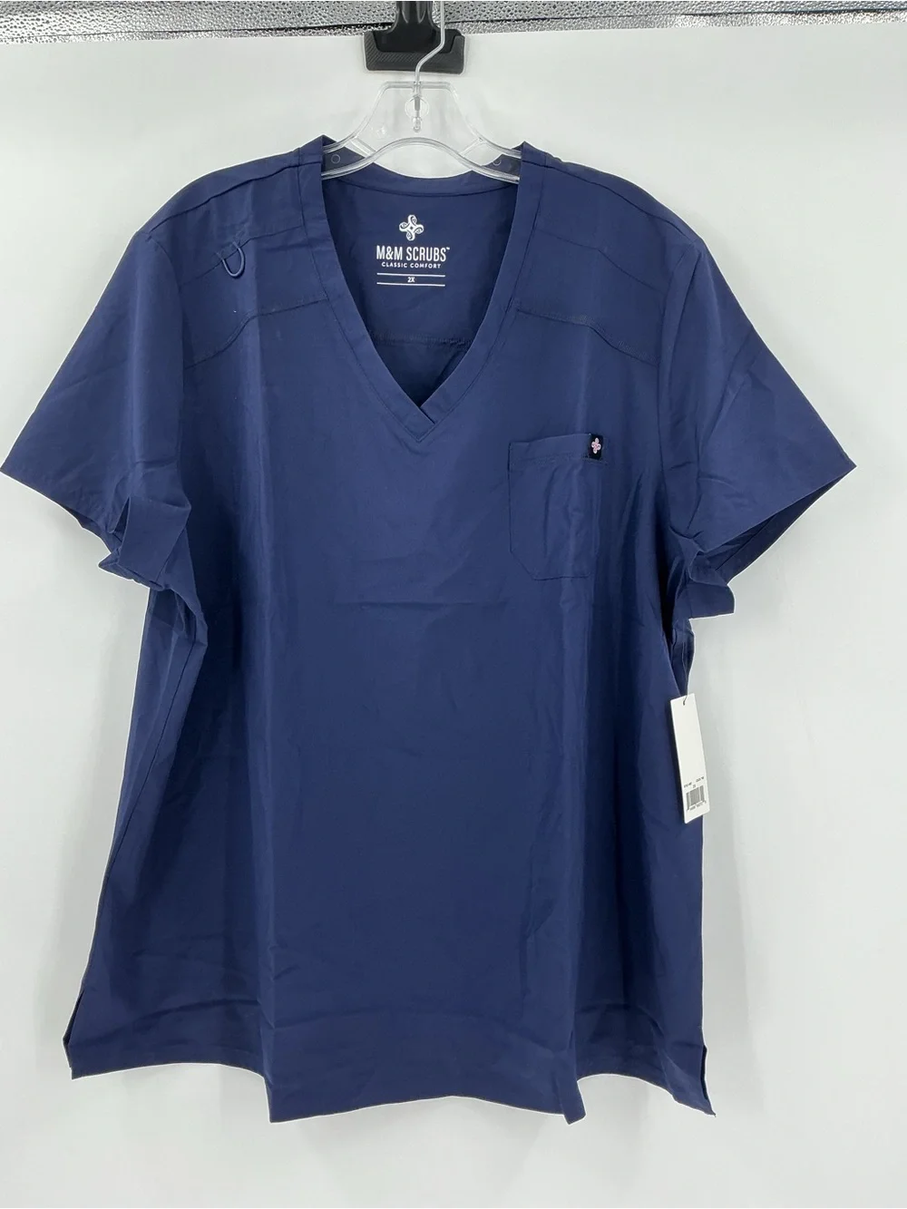 M&M Scrubs | Tops | Nwt Mm Scrubs Classic Comfort Vneck Scrub Top Navy ...